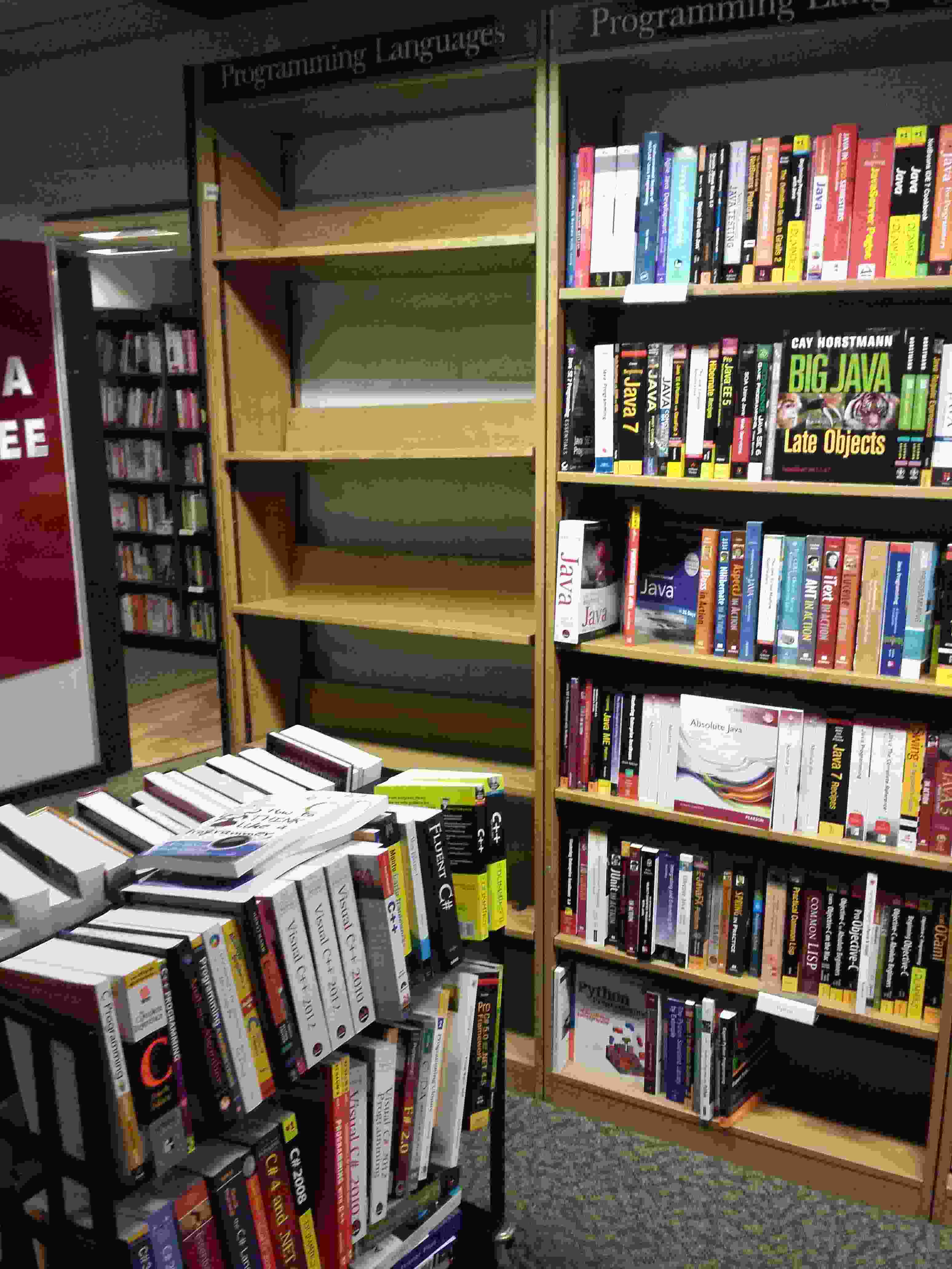 R now has its own shelf in Dillons | R-bloggers R now has its own shelf in Dillons | R-bloggers